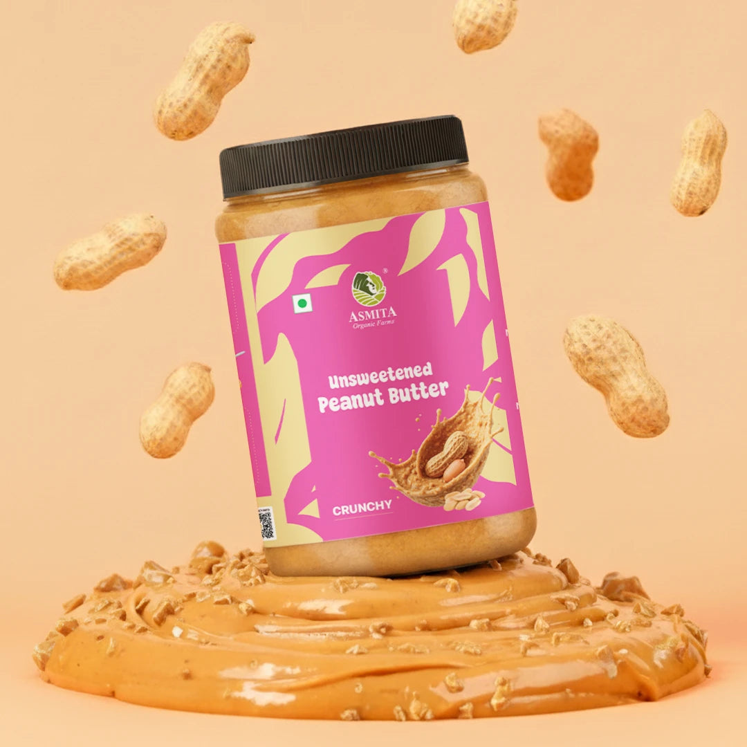 Unsweetened Crunchy Peanut Butter | Zero Sugar | 100% Roasted Peanuts